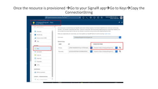 Chat application with Azure SignalR Service | PPT