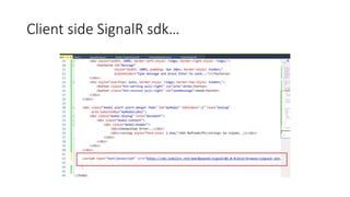 Chat application with Azure SignalR Service | PPT