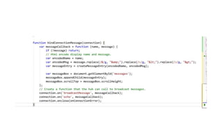 Chat application with Azure SignalR Service | PPT
