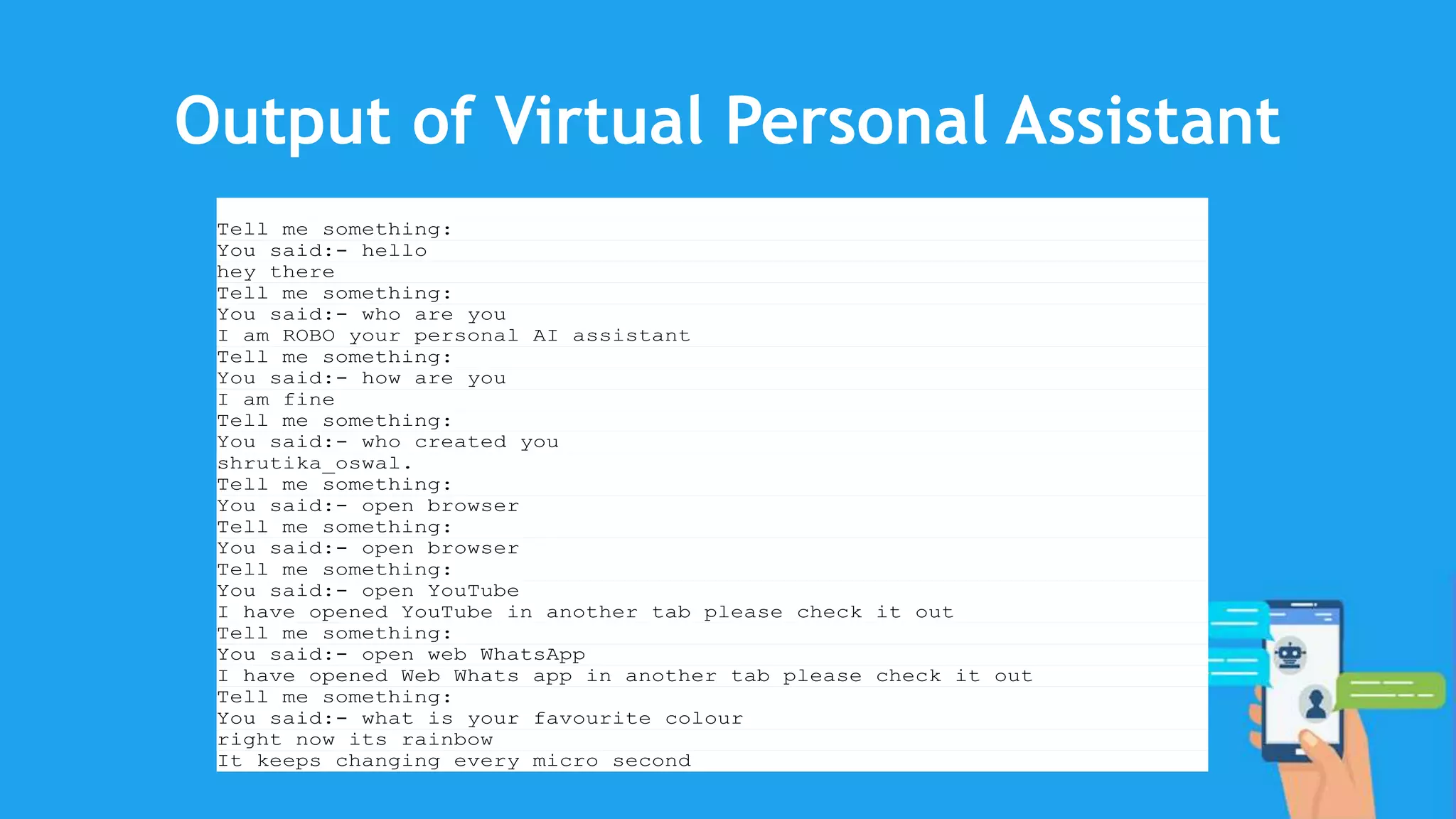 Chatbot And Virtual Ai Assistant Implementation In Natural Language Processing Pptx