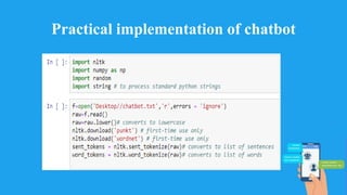 Chatbot and Virtual AI Assistant Implementation in Natural Language Processing | PPTX ...