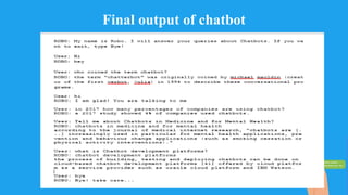 Chatbot and Virtual AI Assistant Implementation in Natural Language Processing | PPTX ...
