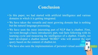 Chatbot and Virtual AI Assistant Implementation in Natural Language ...