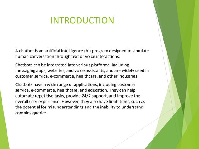 chatbot.ppt.pptx | Artificial Intelligence | Technology & Computing