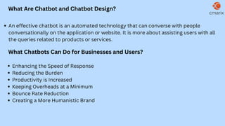 Tips For Best Chatbot UX Design | PPTX | Internet for Beginners | Internet