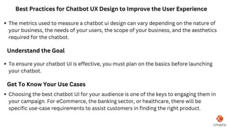 Tips For Best Chatbot UX Design | PPT