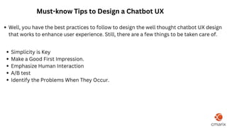 Tips For Best Chatbot UX Design | PPT