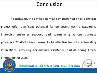 Chatbot for chattint getting requirments and analysis all the tools | PPT