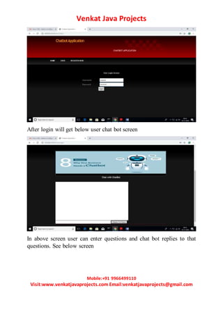 Chatbot application | PDF