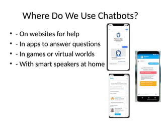 Chatbot_Basics_7th_Grade AI assistant ppt | PPTX