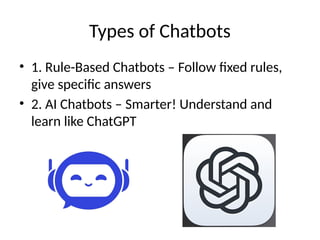 Chatbot_Basics_7th_Grade AI assistant ppt | PPTX
