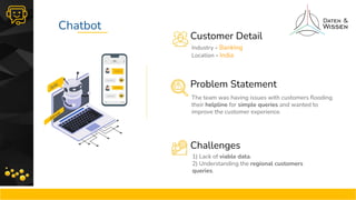 Chatbot Case Study ppt - pdf | PDF