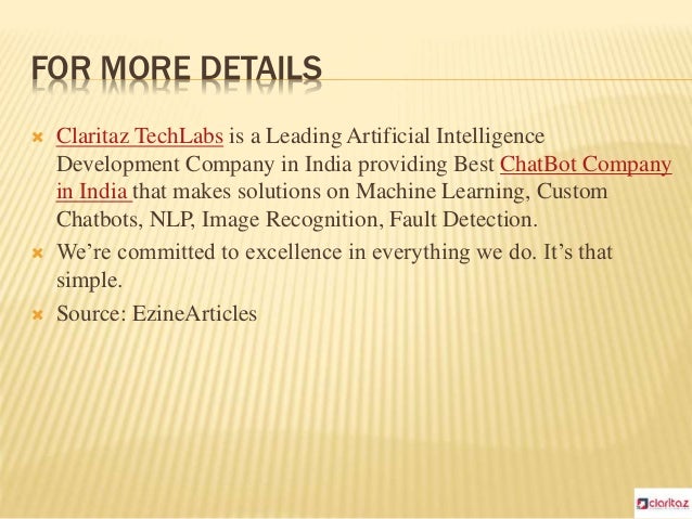 ChatBot Company in INdia | PPT