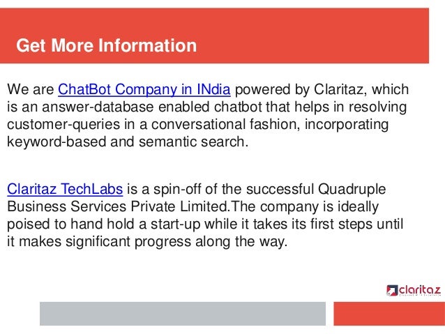 ChatBot Company in INdia | PPTX