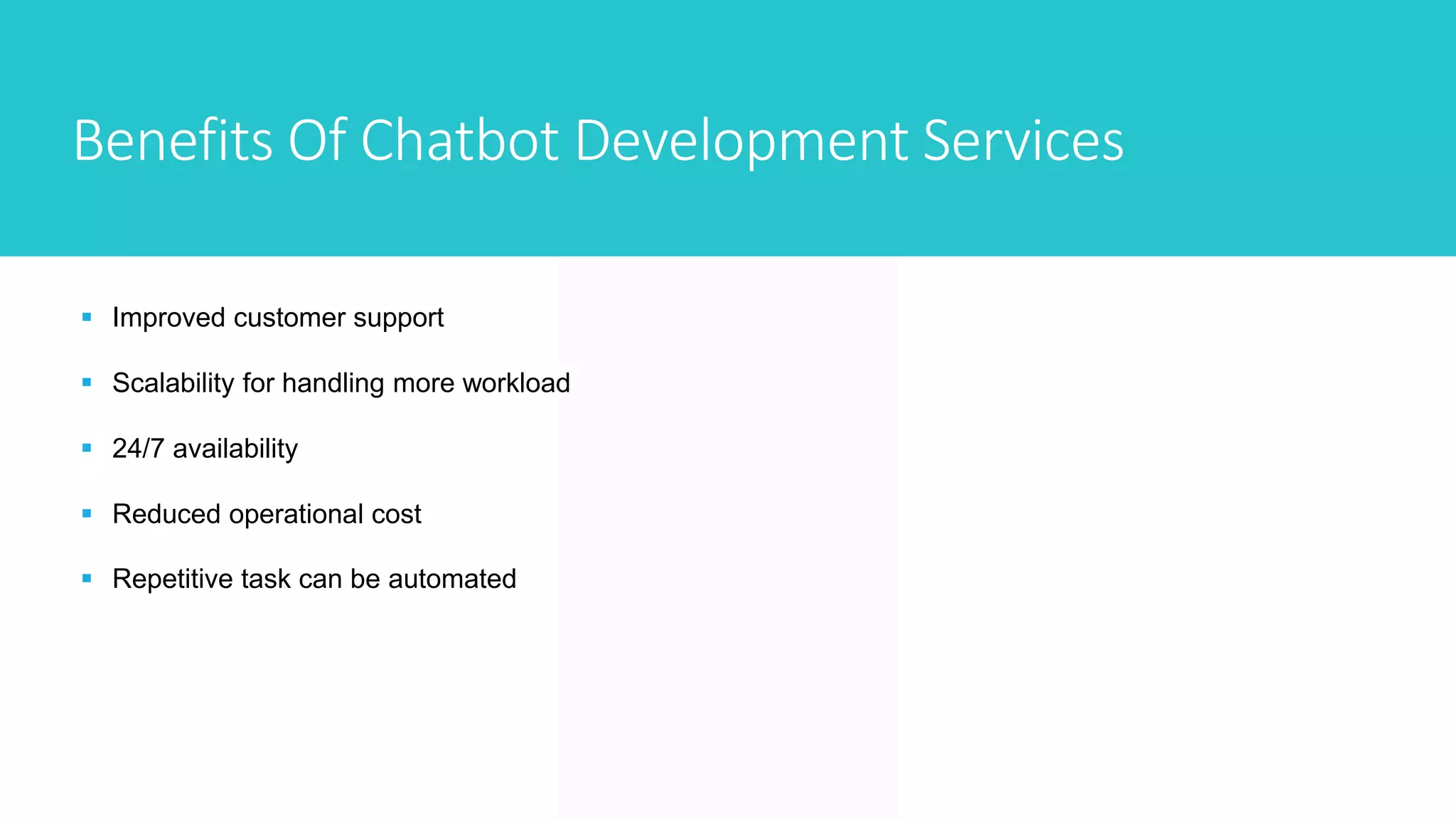 Chatbot Development Services - Pattem Digital | PPTX