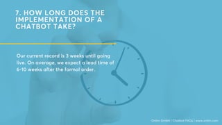 Chatbot FAQs – The Most Common Chatbot Questions Answered! | PDF