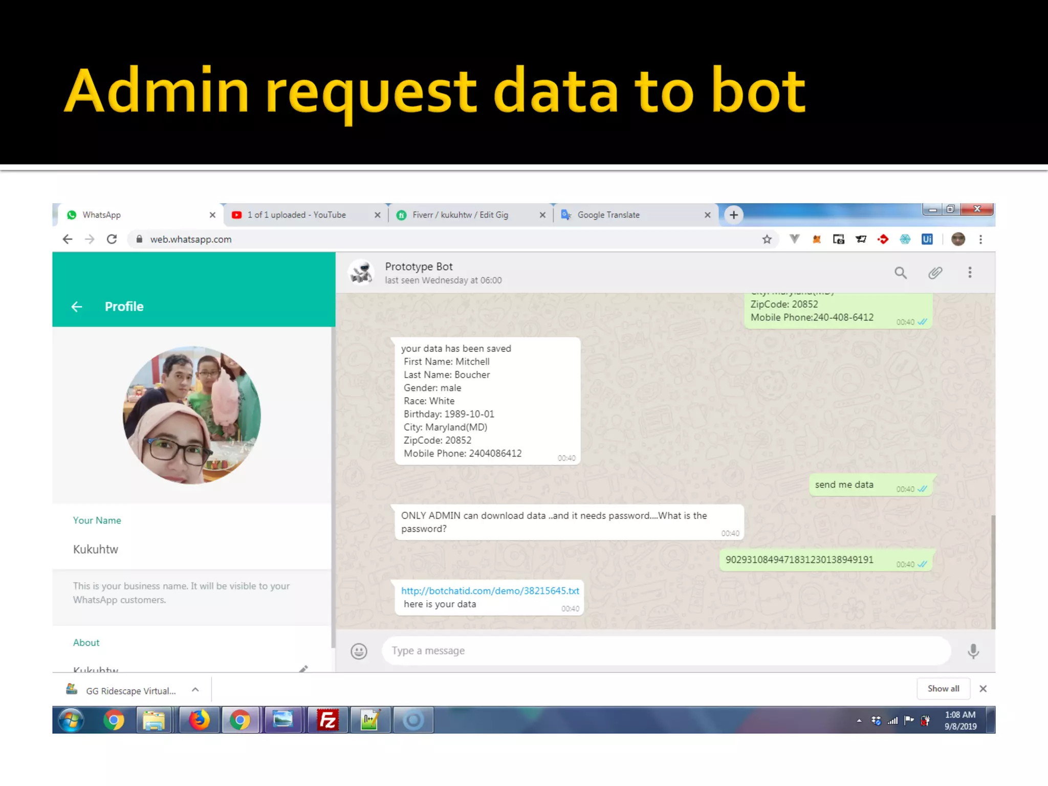 Chatbot for handling user registration form | PDF | Internet | Computing