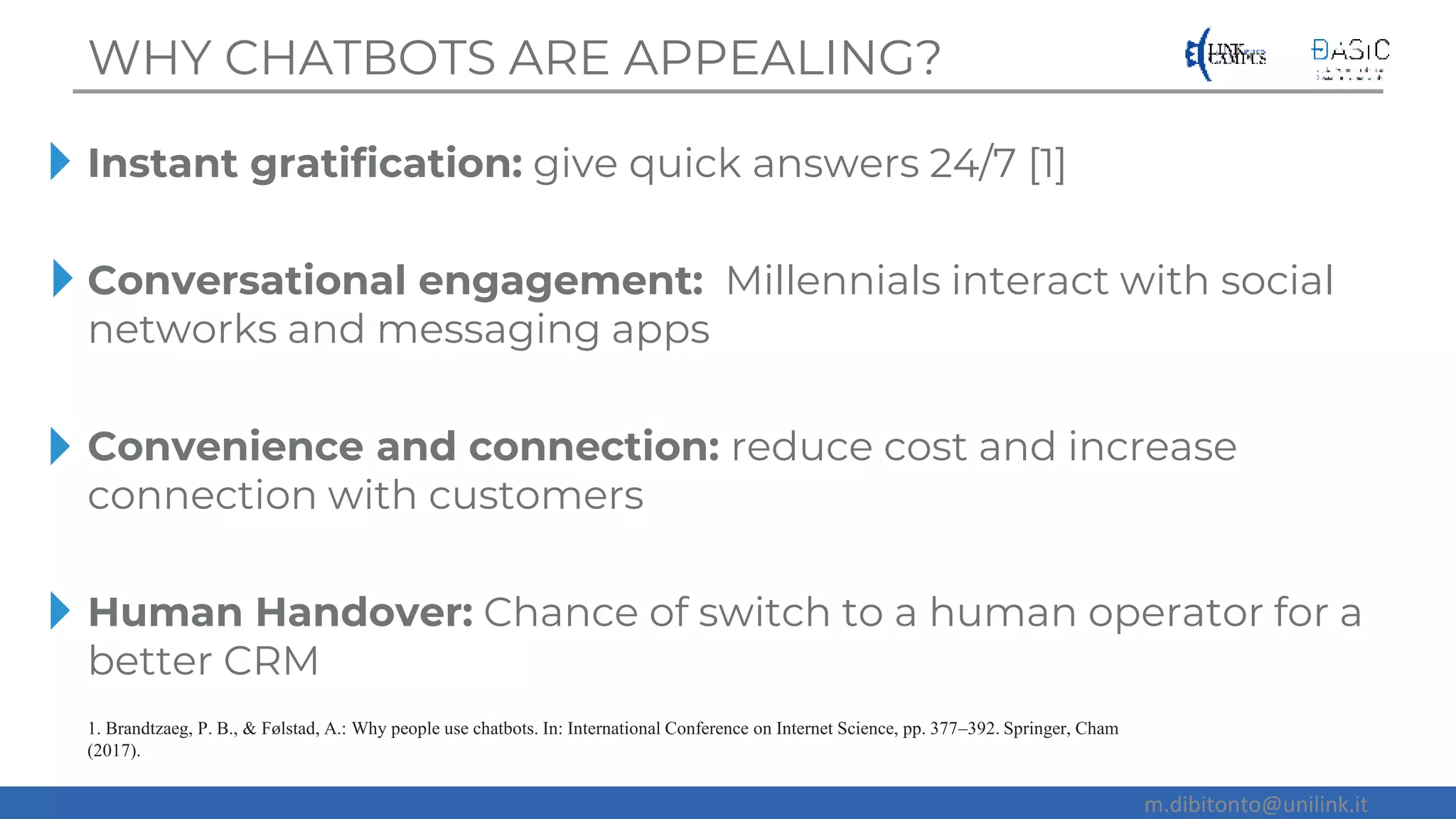 Chatbot in a Campus Enviroment: Design of LiSA, a Virtual Assistant To ...