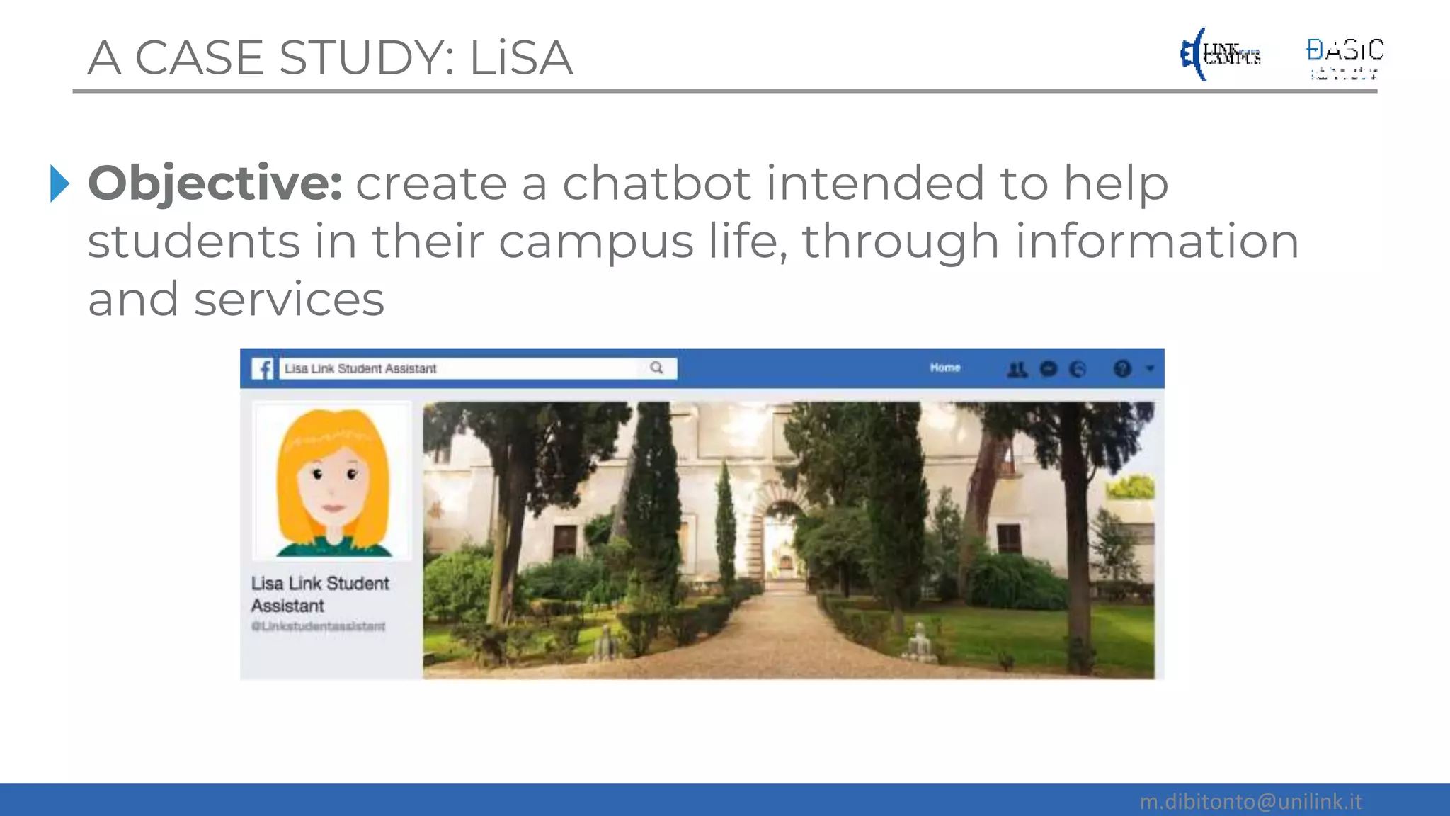Chatbot in a Campus Enviroment: Design of LiSA, a Virtual Assistant To ...