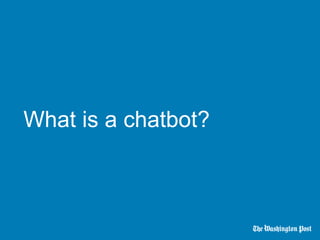 Chatbot interfaces | PPT