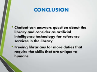 Chatbot in the library | PPT