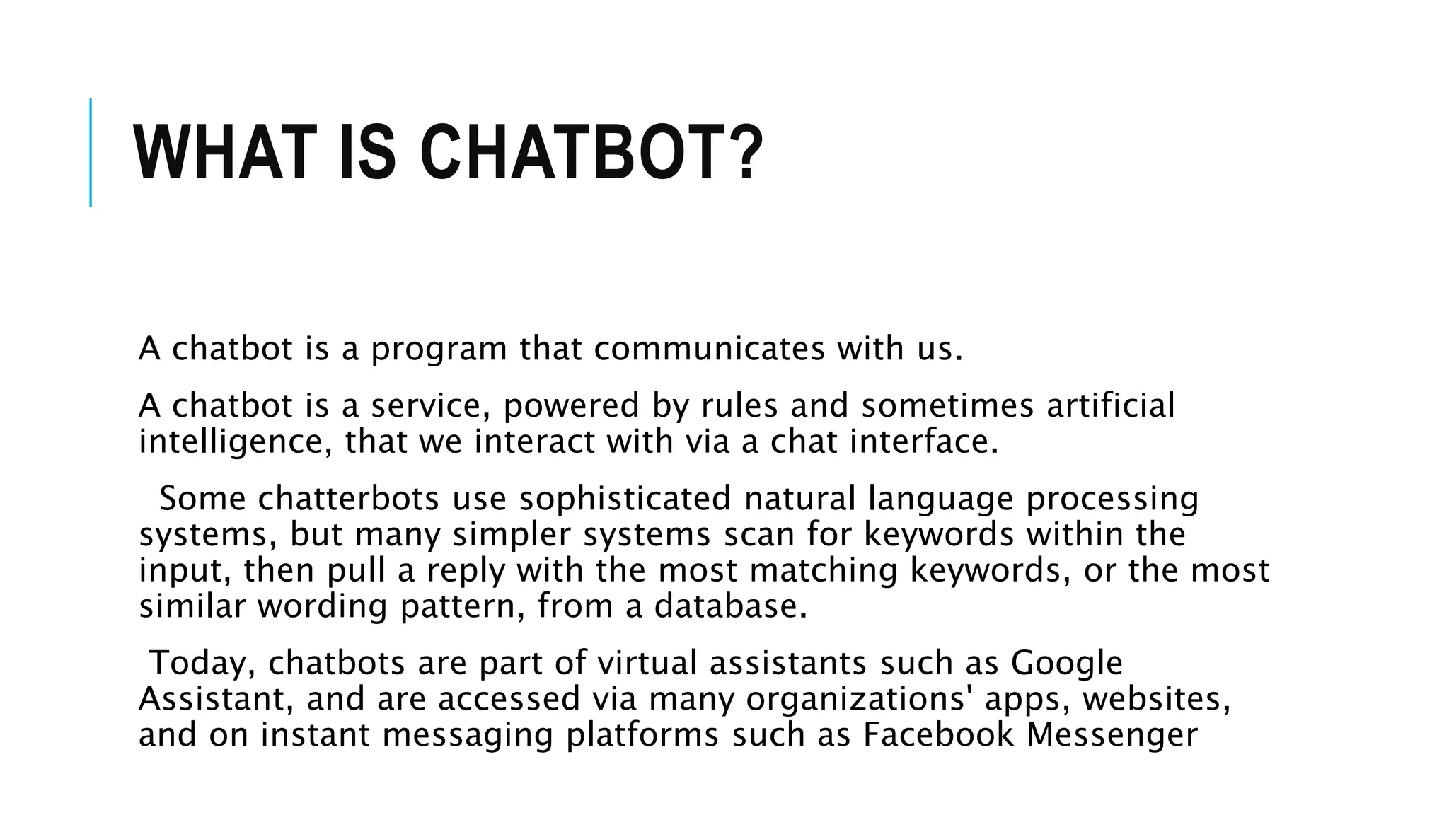 Chatbot ppt | PPTX