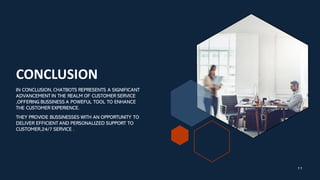 CHATBOT PPT BY ANISHKA GUPTA.pdf presentation tool | PDF