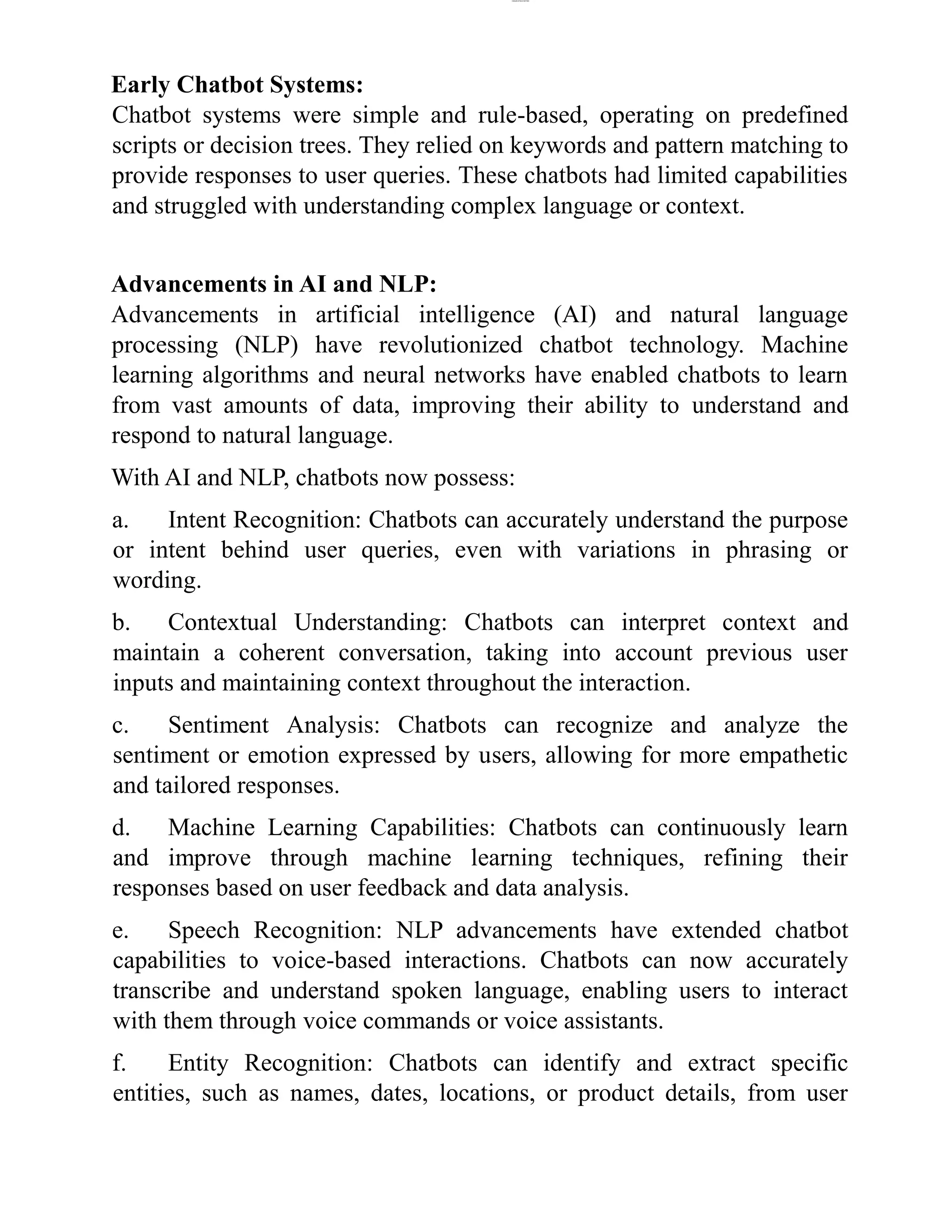 Chatbot report by Anishka gupta .pdf chatbot presentation | PDF