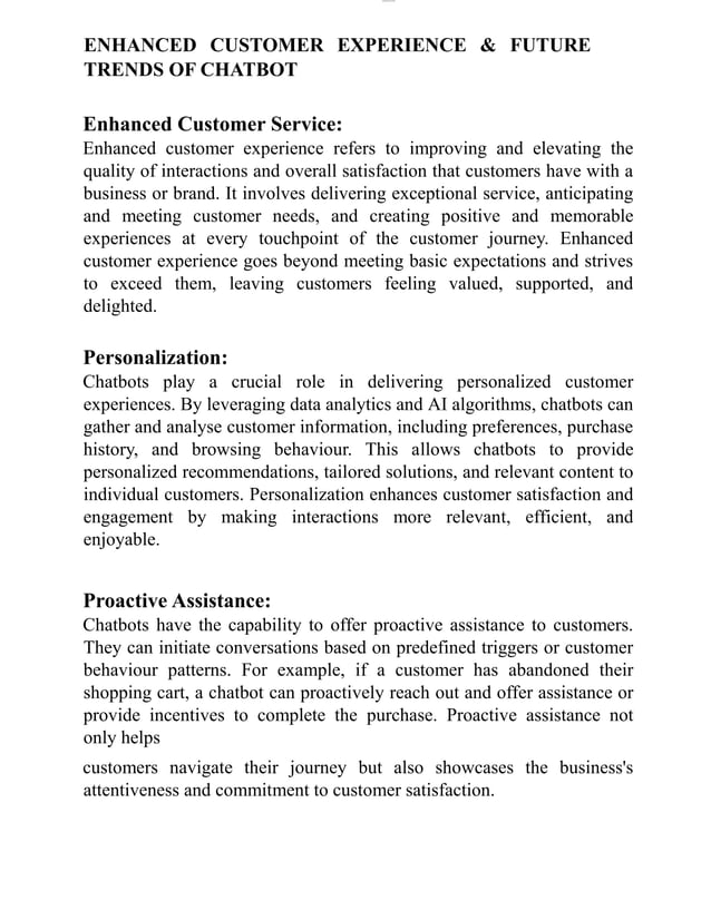 Chatbot report by Anishka gupta .pdf chatbot presentation | PDF