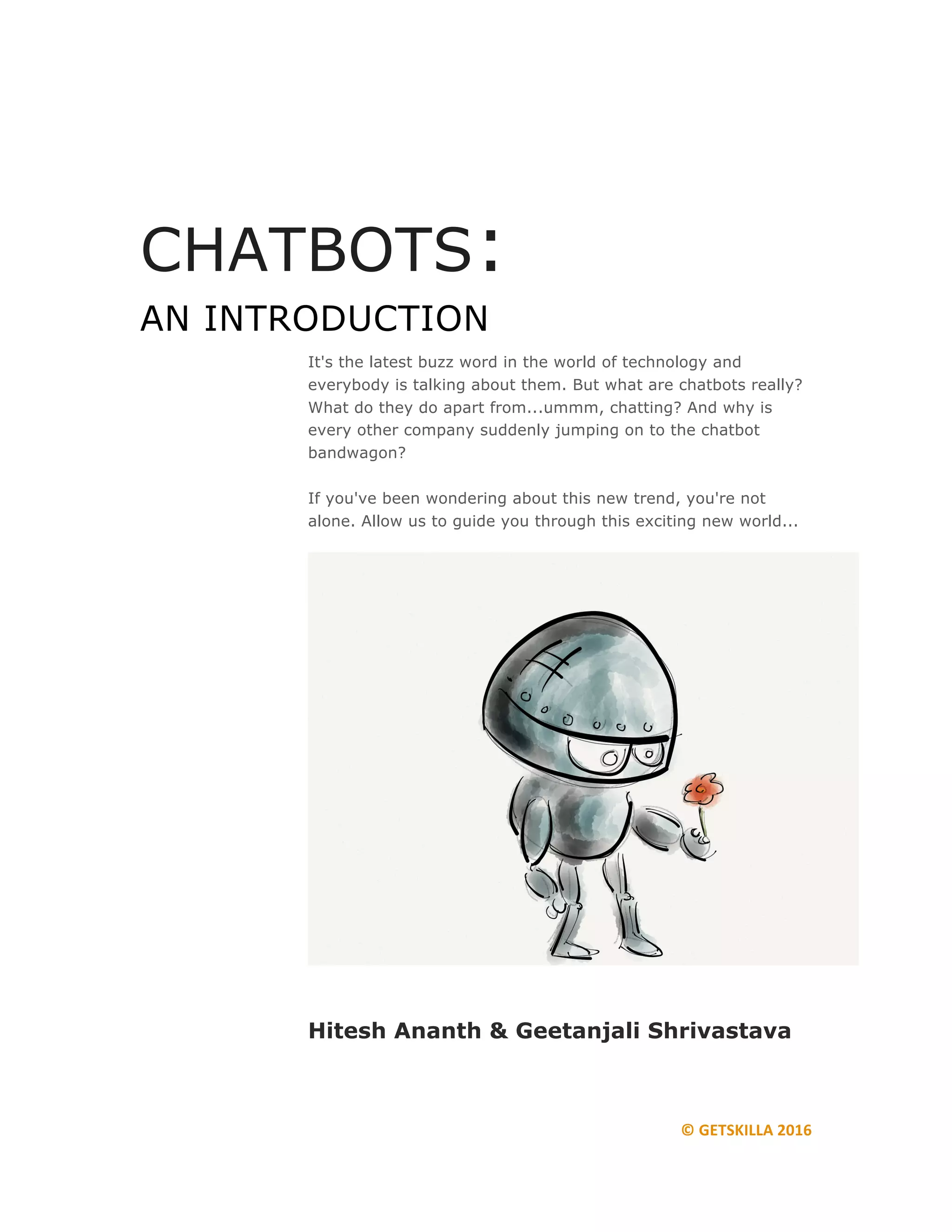 Chatbots - An Introduction | PDF | Internet | Computing
