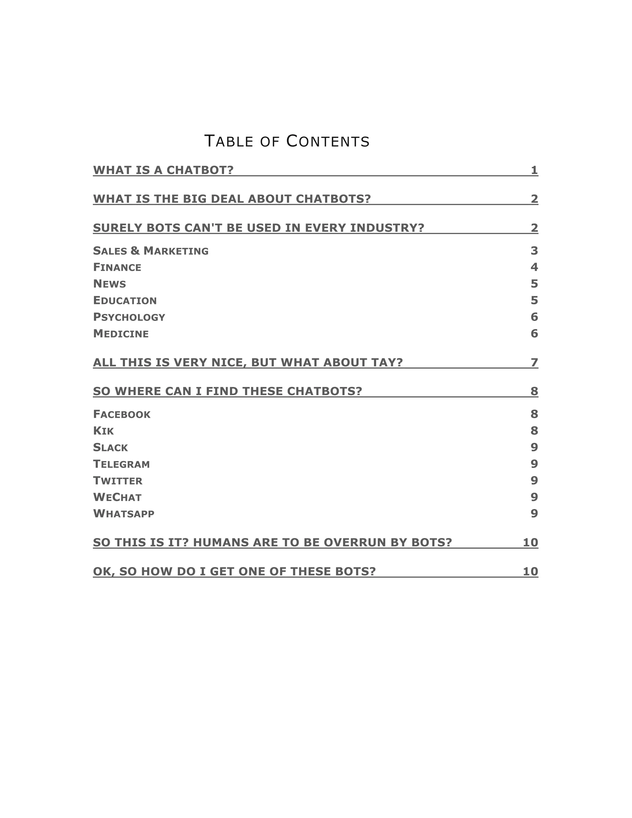 Chatbots - An Introduction | PDF | Internet | Computing