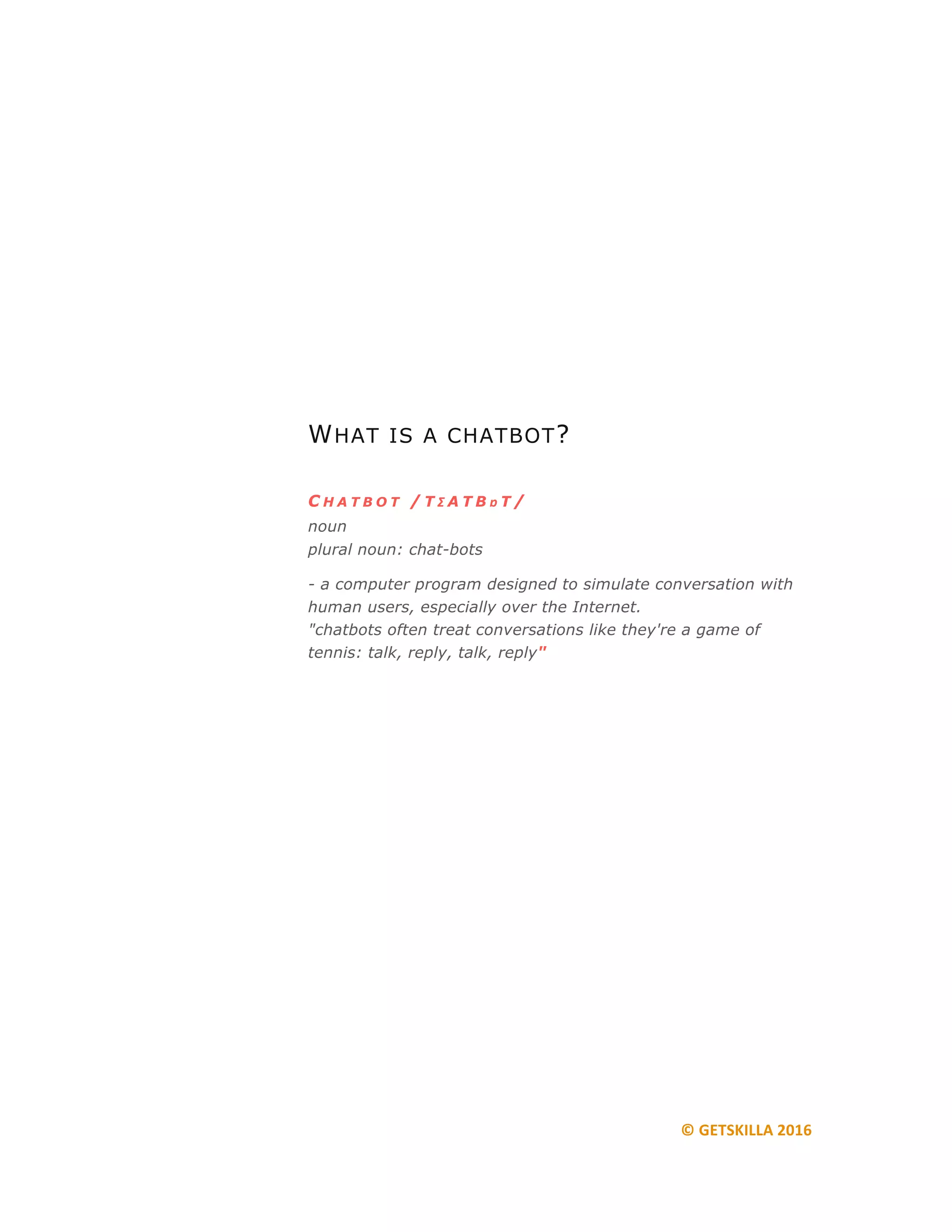 Chatbots - An Introduction | PDF | Internet | Computing