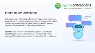 Chatbots Latest development Technology | PPTX