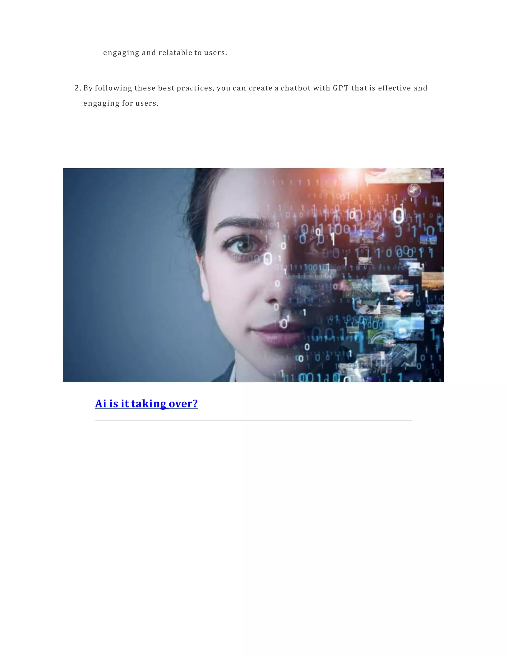 Chatbots Using GPT (Generative Pretrained Transformer) | PPTX