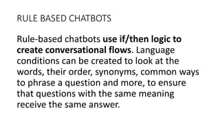CHATBOTS AND ITS TYPE.pptx