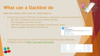 Chat Bots and how to build a Slack bot | PPT