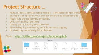 Chat Bots and how to build a Slack bot | PPT