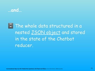 Conversational Sign Up with Chatbot-like experience with React and Redux | PDF