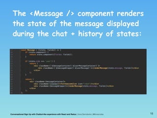 Conversational Sign Up with Chatbot-like experience with React and ...