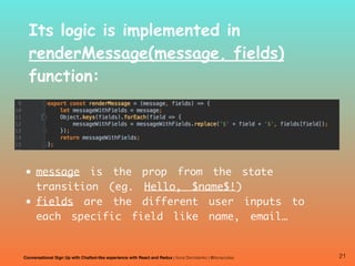 Conversational Sign Up with Chatbot-like experience with React and ...