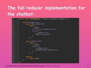 Conversational Sign Up with Chatbot-like experience with React and ...