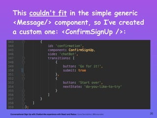 Conversational Sign Up with Chatbot-like experience with React and ...