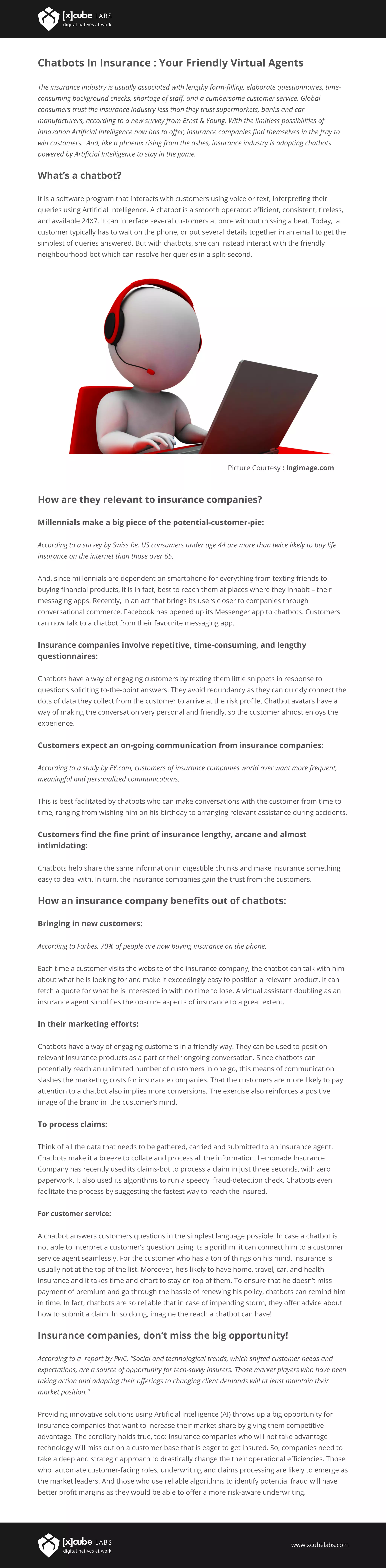 Chatbots In Insurance : Your Friendly Virtual Agents | PDF | Artificial Intelligence ...