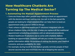 The Role of Chatbots in the Healthcare Industry | PPT