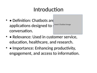 Chatbots_Presentation slide for research scholors | PPT