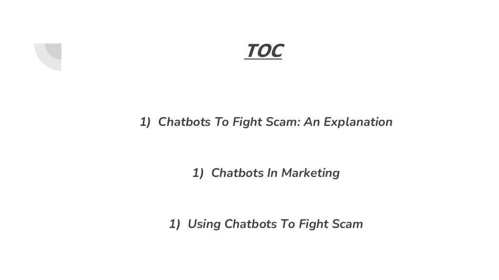 Chatbots Vs. Marketing Scams:A Helpful Guide By Faisal Abidi | PPT