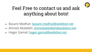 Chatbots Workshop by WideBot | PPTX | Artificial Intelligence ...