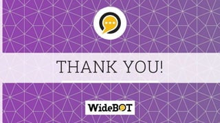Chatbots Workshop by WideBot | PPTX | Artificial Intelligence ...