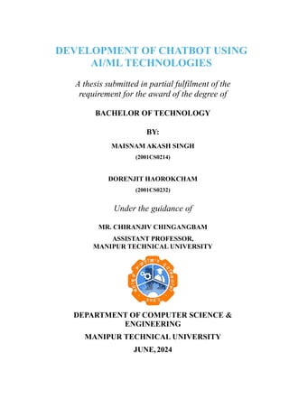 Development of Chatbot Using AIML Technologies | PDF