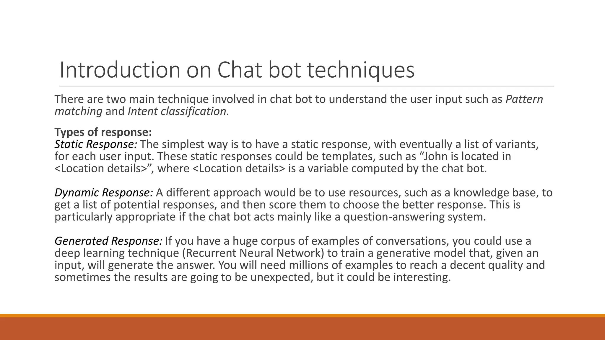 Chat bot using text similarity approach | PPT